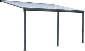 Hliníková pergola BestBerg PZ-13A / 13 m² / šedá