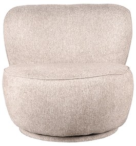LABEL51 Otočné křeslo BUNNY béžové FU-88.015