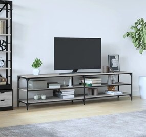 vidaXL TV skříňka 200 x 30 x 50 cm kompozitní dřevo a kov [826759] Barva: šedá sonoma