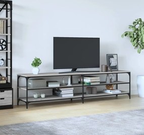 vidaXL TV skříňka 200 x 30 x 50 cm kompozitní dřevo a kov [826759] Barva: hnědý dub