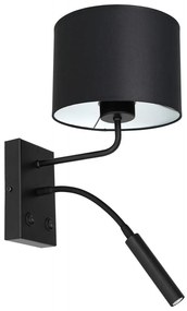 Luminex Nástěnná lampa ARDEN 1xE27/60W+1xG9/8W/230V černá/bílá LU3468