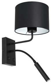 Nástěnná lampa ARDEN 1xE27/60W+1xG9/8W/230V černá/bílá