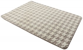 Tutumi Plyšový koberec 3D 120 x 170 cm - Béžová