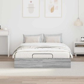 Ottoman postel Šedá Sonoma 193 x 140 x 25 cm Dřevěný materiál 3409274
