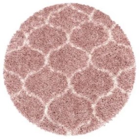 Kusový koberec Salsa kruh 3201 rose - 160 x 160 cm