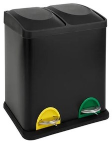 UTC Odpadkový koš na tříděný odpad 30 l černá 270646