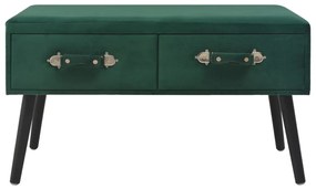 Odkládací skříňka - zelená - sametová | 80x40x46 cm