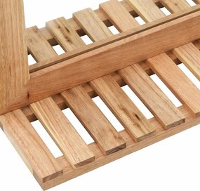 Koupelnové zrcadlo 60 x 12 x 62 cm masivní ořechové dřevo 247605