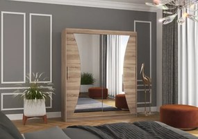 Posuvná skříň s zrcadlem CHARLOTTE 180