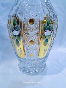 Váza Amfora se zlatem a smaltem 25,5 cm