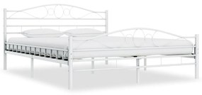 Rám postele bílý kovový 200 x 200 cm,  285306 HangarStore.cz