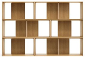 Modulární policový systém v dekoru dubu v přírodní barvě 6 ks 168x114 cm Litto – Kave Home