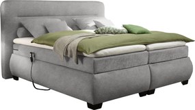 XXXLutz POSTEL BOXSPRING, 160/200 cm, jílová barva MID.YOU - Manželské postele - 002220031702