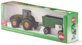 SIKU Farmer - traktor John Deere s vlekem, 1:50