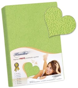 Bellatex Prostěradlo froté olivová rozměr 200x200 cm