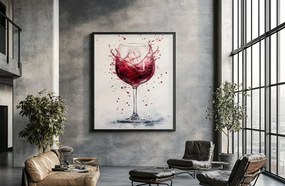 Vínový okamžik - obraz - Dynamická elegance červeného vína 20 - A4 – 210 × 297 mm - 159 Kč