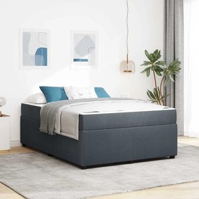 Rám postele Tmavě šedá 160 x 200 cm textil 3398413