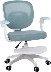 Dětská otočná židle Neoseat JUNI 008 s podnoží — látka, modrá