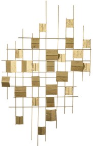 Nástěnná dekorace zlatá abstrakce 139332