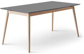 Rozkládací jídelní stůl v antracitovo-přírodní barvě 100x210 cm Meza – Hammel Furniture