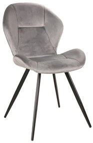 Jídelní židle Glinda (šedá + černá). 1050200