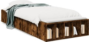 Rám postele kouřový dub 75 x 190 cm kompozitní dřevo 3280626