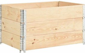 Vyvýšené záhony 3 ks 50 x 100 cm masivní borové dřevo 3055165