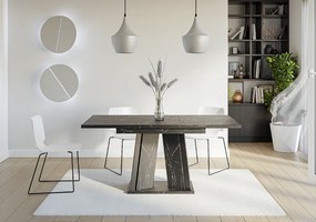 Prospero Rozkládací jídelní stůl DOHA Barva: Black Royal