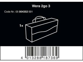 Wera 004352 Box na nářadí (konteiner) typ Wera 2go 3