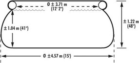 Bazén Intex Easy Set 4,57 x 1,22 m kompletset s kartušovou filtrací