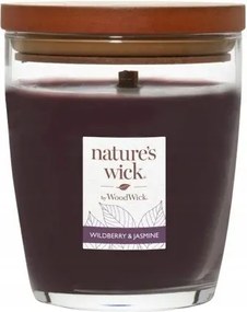 Střední svíčka Wildberry & Jasmine Nature’s Wick WoodWick
