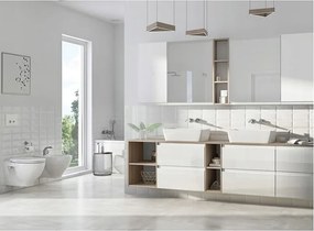 Cersanit Moduo, závěsná skříňka + umyvadlo 80cm, bílá, S801-316-DSM
