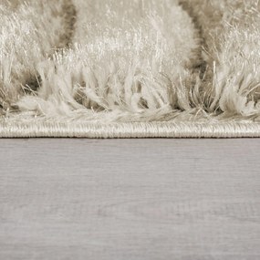Flair Rugs, Kusový koberec Indulgence Velvet Carved Natural, 120x170, béžová, ložnice