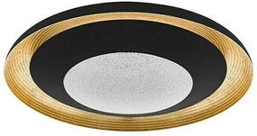 Kulaté stropní LED svítidlo Eglo Canicosa 2 / Ø 49,5 cm / 24,5 W / černá/zlatá