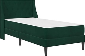 Rám postele s matrací s matrací Tmavě zelená 80 x 200 cm samet 3414761