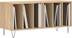 vidaXL Skříňka na LP desky 100x38x48 cm kompozitní dřevo [831754] Barva: Černá