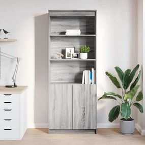 Skříň highboard šedá sonoma 70 x 35 x 180 cm kompozitní dřevo 3328476
