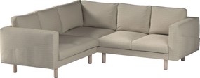 Potah na pohovku IKEA Norsborg rohová 4-místná barva béžová látka pletený vzor