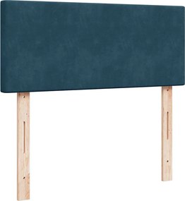Box spring postel s matrací modrá 120 x 200 cm samet 3287708