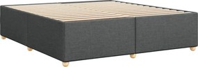 Rám postele bez matrace tmavě šedý 180 x 200 cm textil 3284751