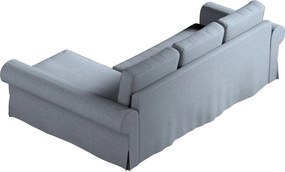Potah na pohovku IKEA Backabro rozkládací se šezlongem barva šedá látka pletený vzor