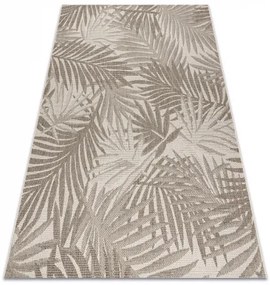 Dywany Luszczow Kusový koberec SIZAL FLOORLUX 20504 LISTY šampaňské / taupe DŽUNGLE Rozměr koberce: 60 x 110 cm
