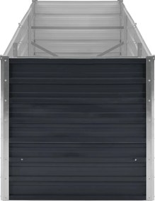 vidaXL Vyvýšený záhon 240 x 80 x 77 cm pozinkovaná ocel [45726] Barva: antracitová