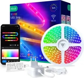 Nous F4 / LED pásek / 5m / RGBIC / WiFi / Tuya