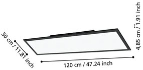 Eglo 31726 - LED Stmívatelné stropní svítidlo SALOBRENA-Z LED/33,5W/230V černá