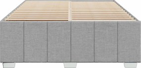 Rám postele bez matrace světle šedý 140 x 200 cm textil 3284839