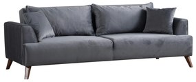 Hanah Home Třímístná pohovka BUHARA tmavě šedá