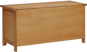 Botník 90 x 37 x 45 cm masivní dubové dřevo 289189