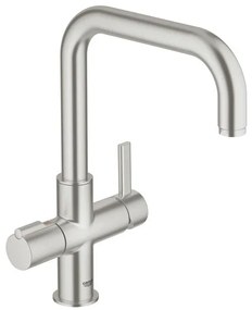 GROHE Red Duo Baterie páková dřezová, DN 15, Supersteel 30097DC0