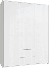 XXXLutz ŠATNÍ SKŘÍŇ S OTOČNÝMI DVEŘMI, bílá, vysoce lesklá bílá, 169/214/60 cm Carryhome - Šatní skříně - 00068701832B